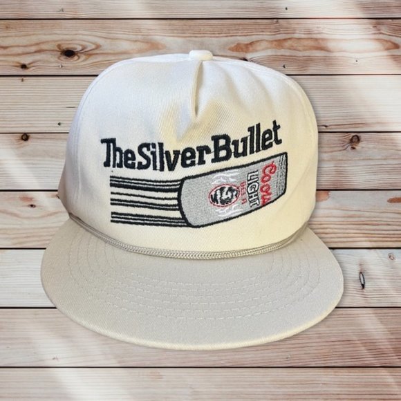 Accessories | Coors Light Silver Bullet Light Beige Snapback Hat | Poshmark